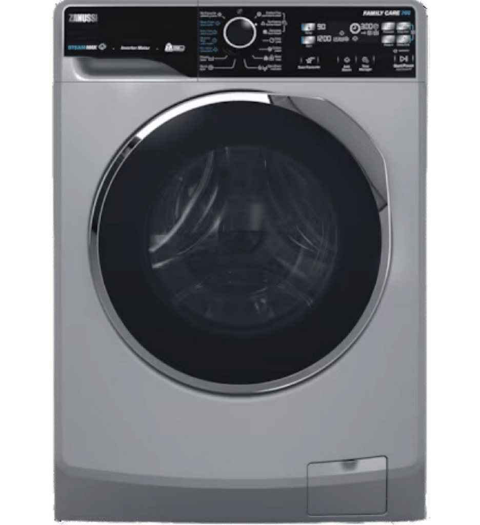 غساله زانوسي 7ك 1200 لفه انفرتر فضي باب اسود ZWF7221SL7 | AwadSerag