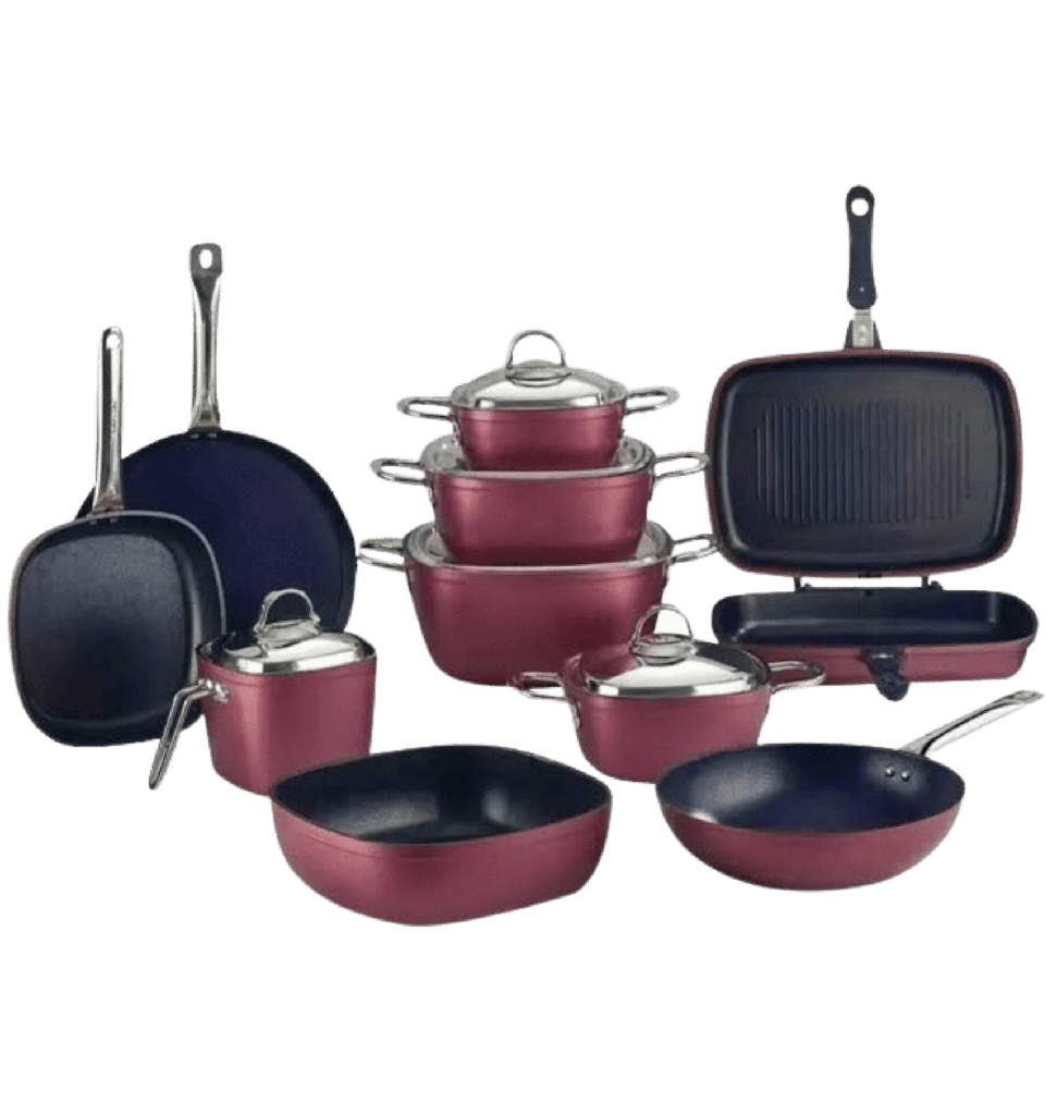 طقم سافلون تيتانيوم 15 ق مربع يد استيل | AwadSerag